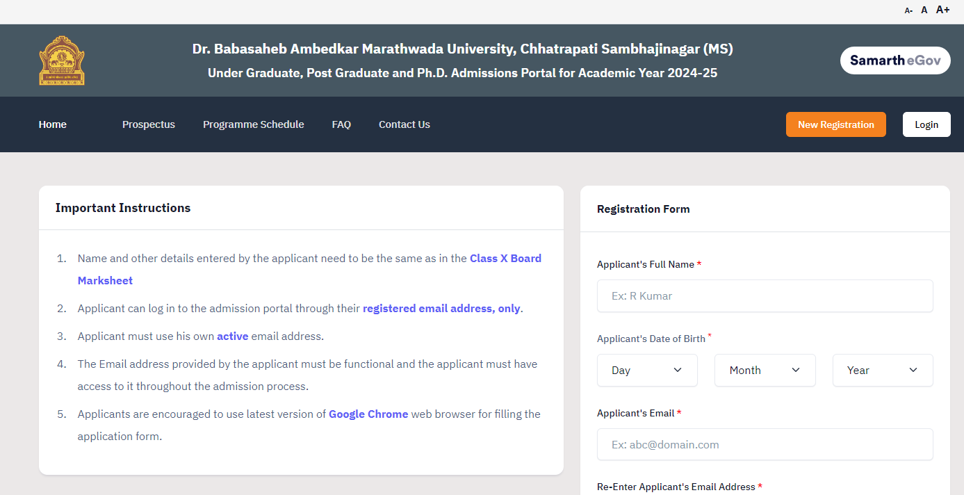 How to apply for BAMU PET Exam 2024?